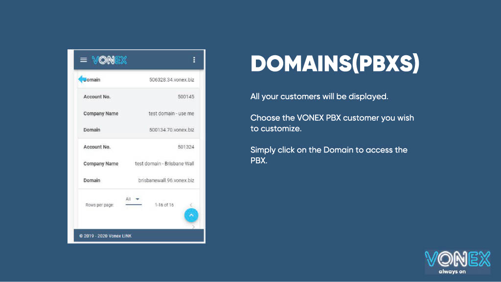 VONEX LINK - Vonex Telecom