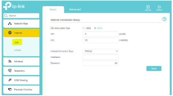 TP-Link Archer VR1600v - ADSL/VDSL and Ethernet - Vonex Telecom